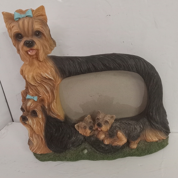 not sure | Accents | 3d Bobble Head Yorkie Dog Photo Frame Resin | Poshmark